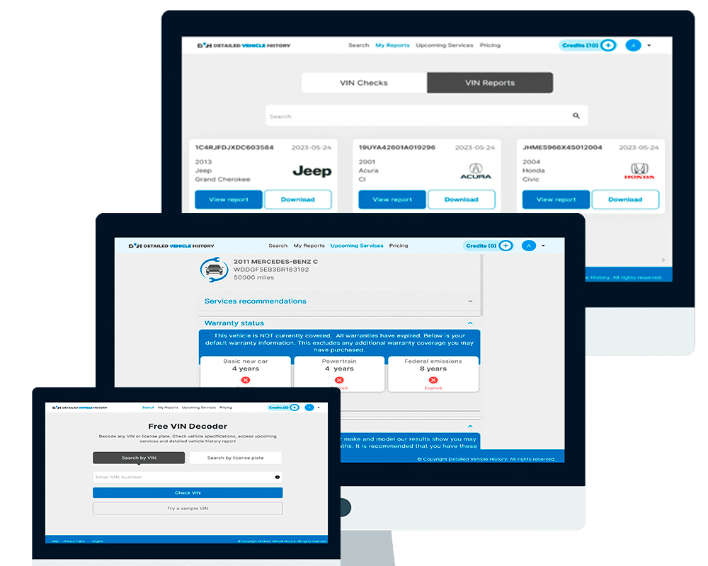 Vin Decoder Desktop app - Detailed Vehicle History (DVH)