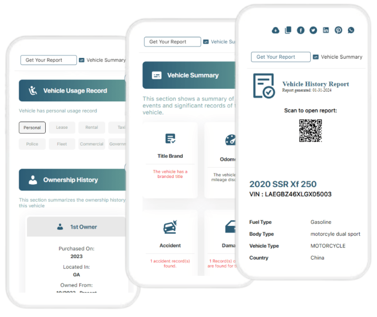 SSR Motorsports VIN Lookup | Check History Report