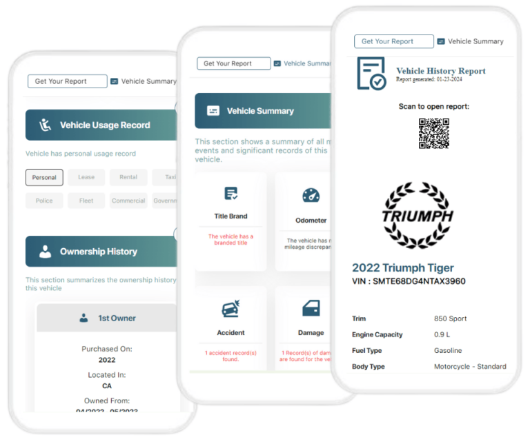 Triumph Motorcycle VIN Decoder | Instantly Check VIN Numbers