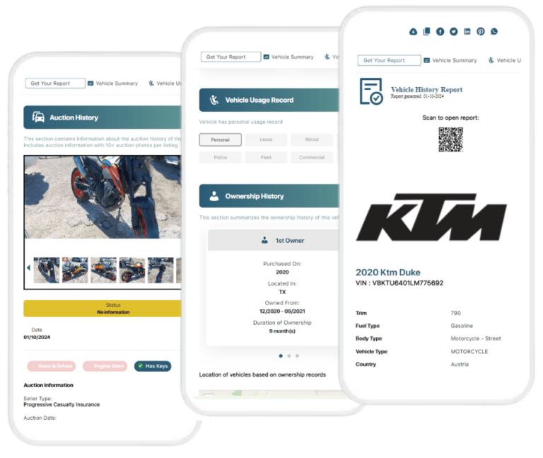 KTM VIN Decoder Motorcycle | Get Vehicle History Report 🏍️