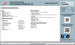 Yamaha VIN Decoder Motorcycle | Get Vehicle Report 🏍️