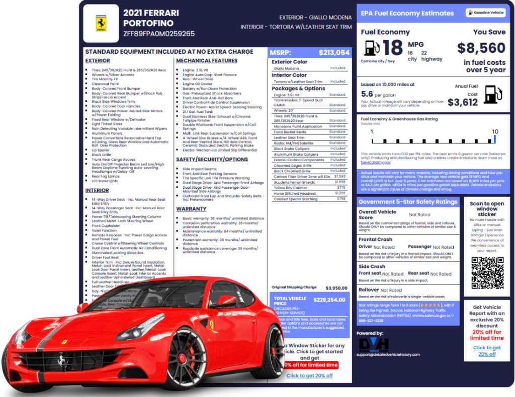 Ferrari VIN Decoder – Vehicle History Report by VIN Number 🏎️
